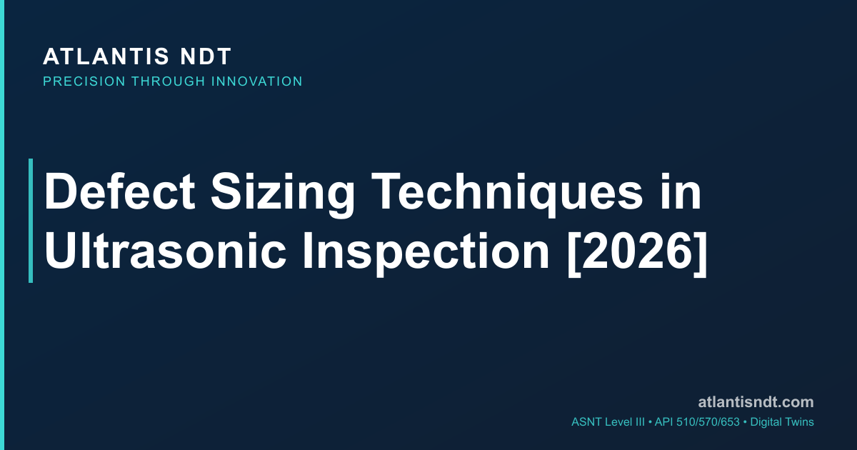 Defect Sizing Techniques in Ultrasonic Inspection [2026] | Atlantis NDT